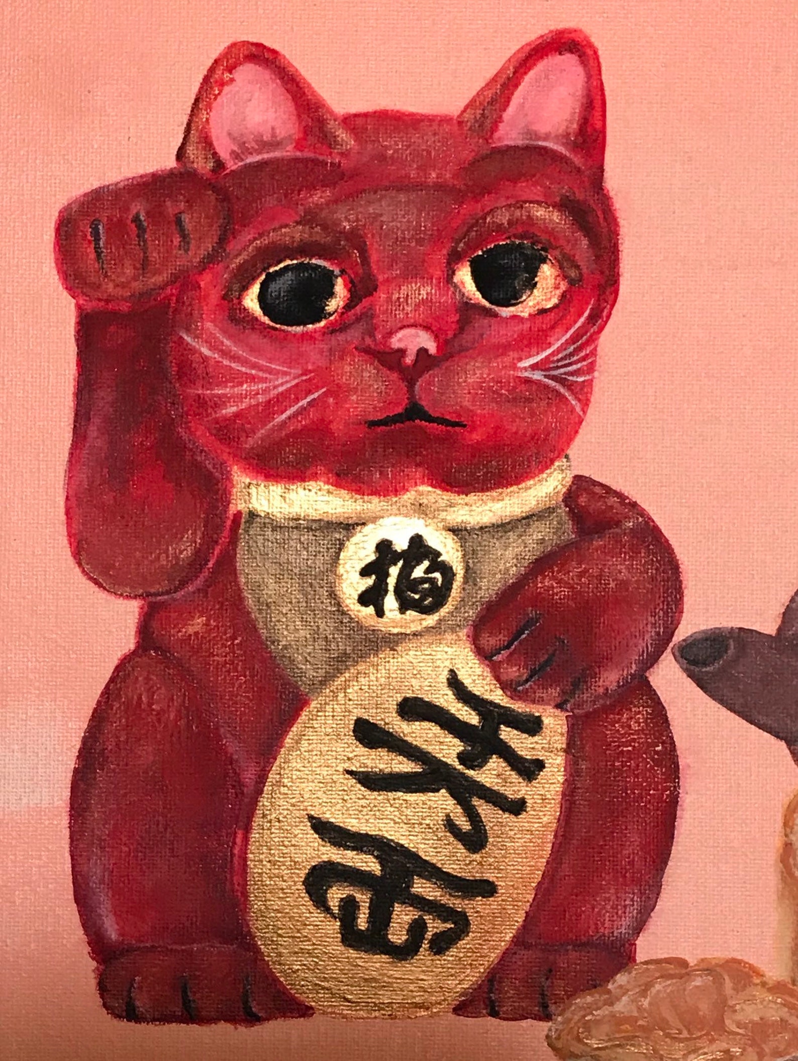 Chinese New Year 2020 Art Chinese Lucky Cat Fortune Cat Chinese Waving ...