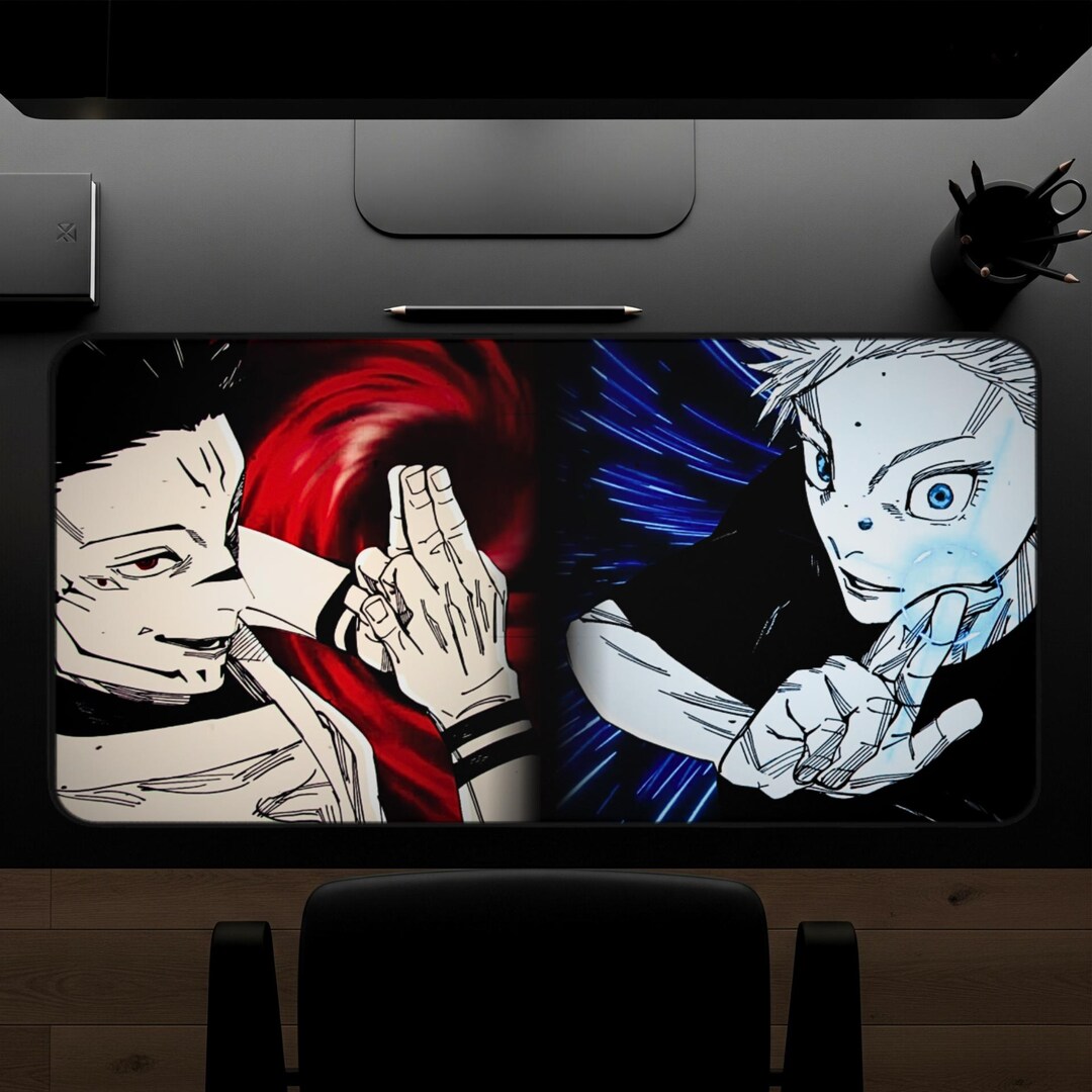 Jujutsu Kaisen Desk Mat: Gojo Vs Sukuna Anime Gaming Mouse Pad - Etsy UK