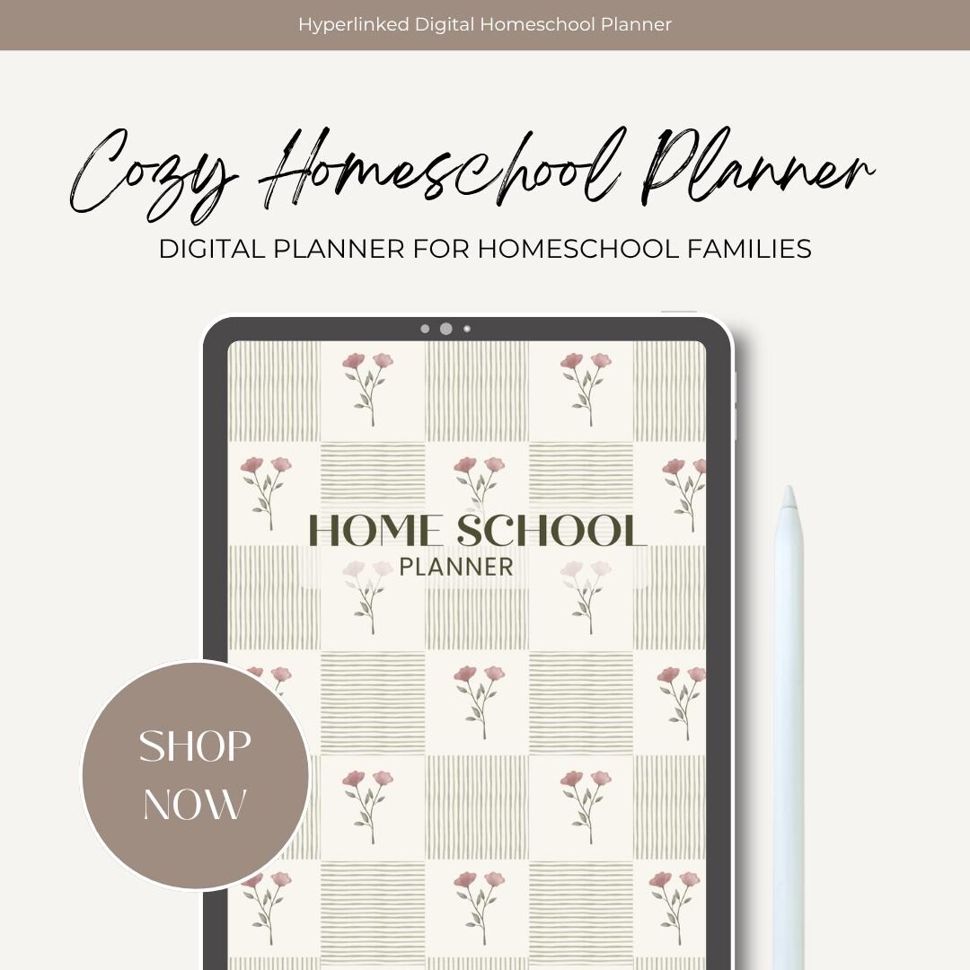 A5 Digital Homeschool Planner | Hyperlinked PDF for Goodnotes & iPad ...