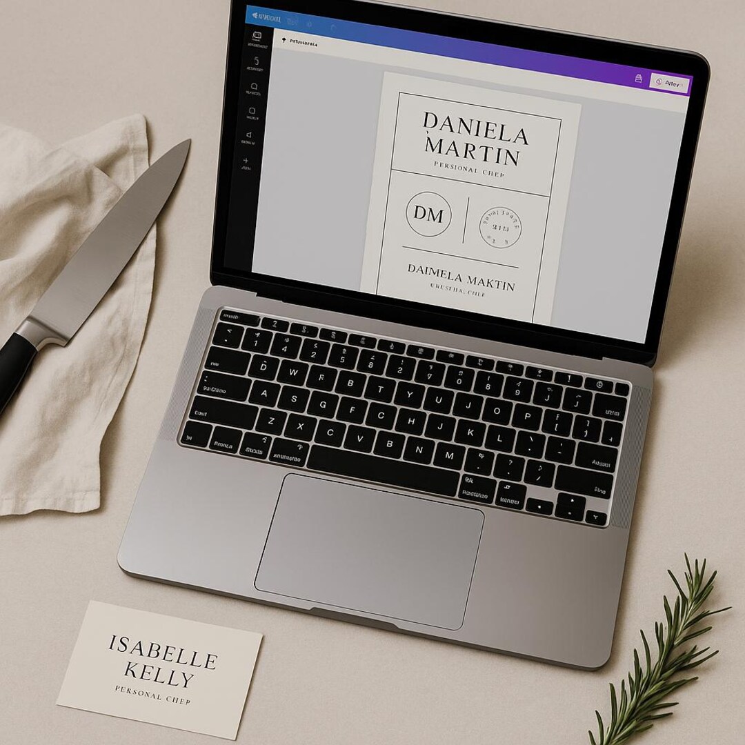 Personal Chef Branding Kit | Elegant Canva Logo Templates ...