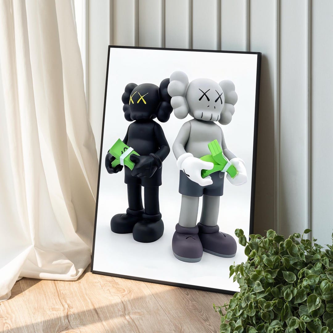 Kaws Poster - Kaws Wall Art - Aesthetic Wall Art - Bape - Masculine ...