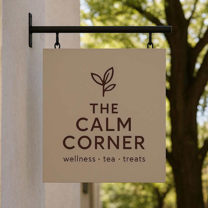 Custom Double Sided Store Front Blade Sign | Wall Mounted Hanging ...