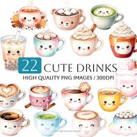 12 Hot Chocolate Mug Clipart | Cozy Winter Drink Illustration ...