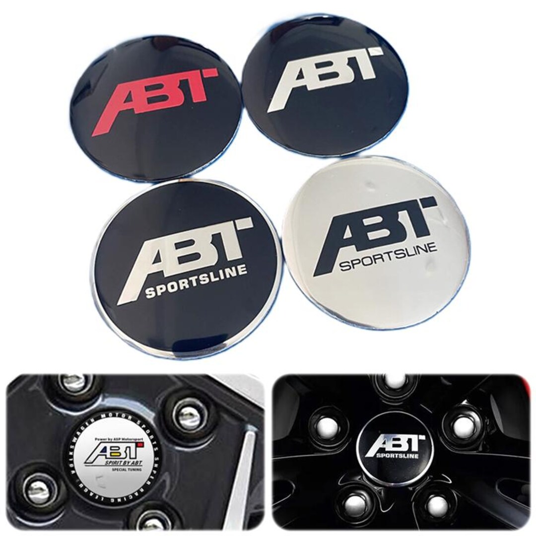4x ABT Style Logo Hub Caps Stickers Emblem Wheel Rim Hub Car 56 Mm - Etsy