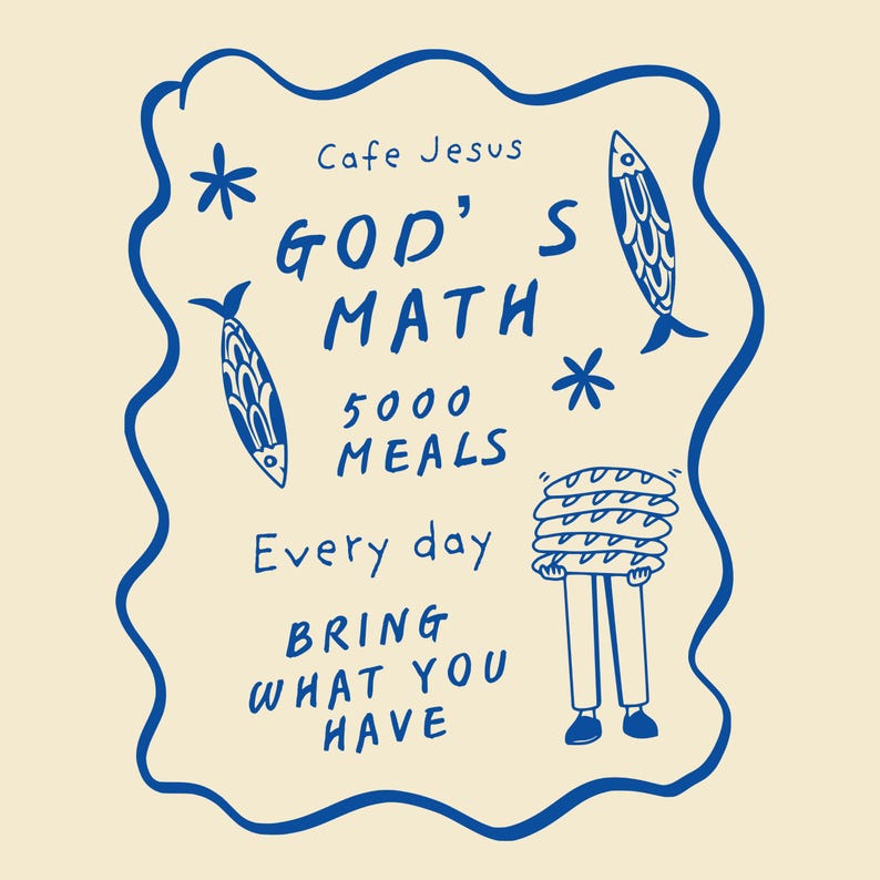 Fish and Loaves God's Maths Feed the 5000, Christian PNG: Christian ...