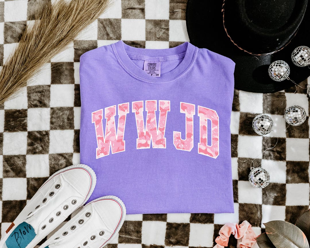 WWJD Pink Camo Christian PNG: What Would Jesus Do, Bible Verse (digital ...