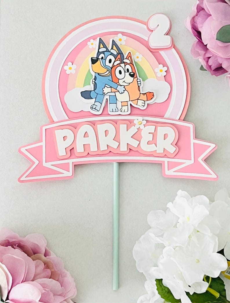 Bluey and Bingo Cake Topper - Etsy