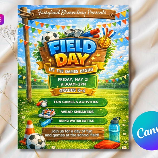Field Day Poster - Etsy