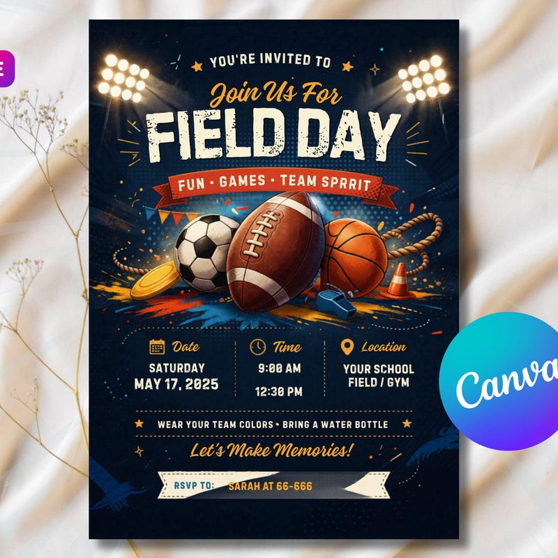 Adult Field Day Template - Etsy