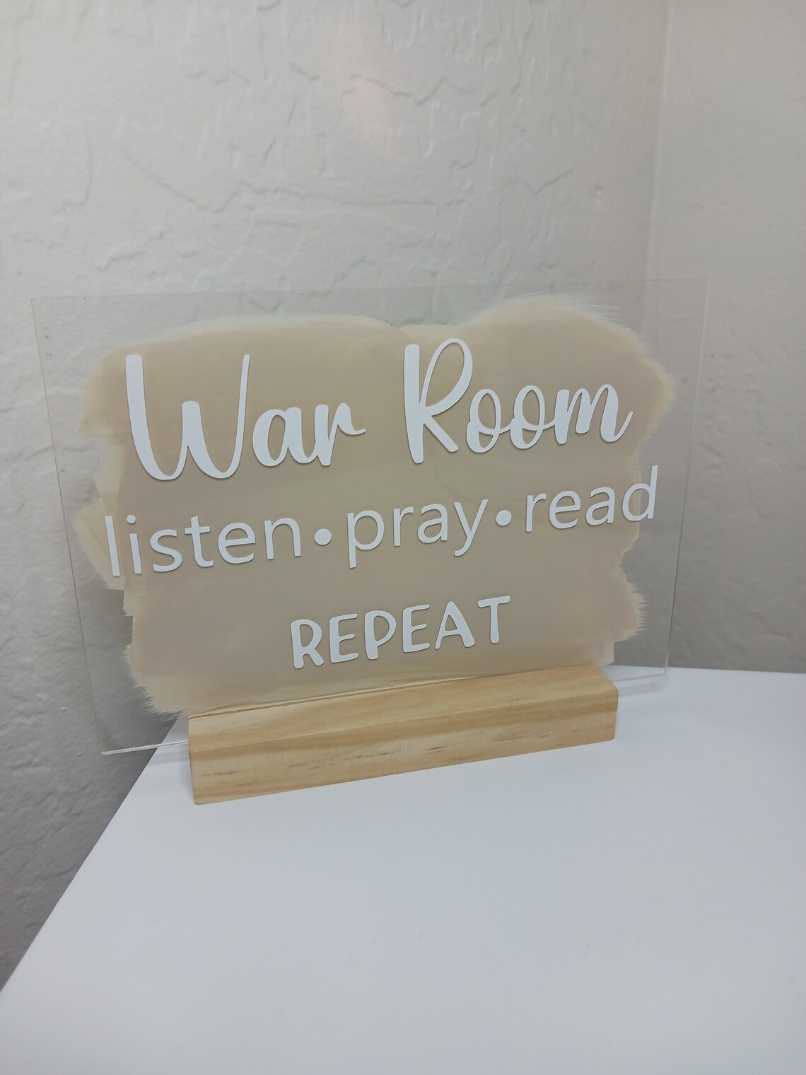 War Room Sign Acrylic Prayer Room Sign Christian Gift - Etsy