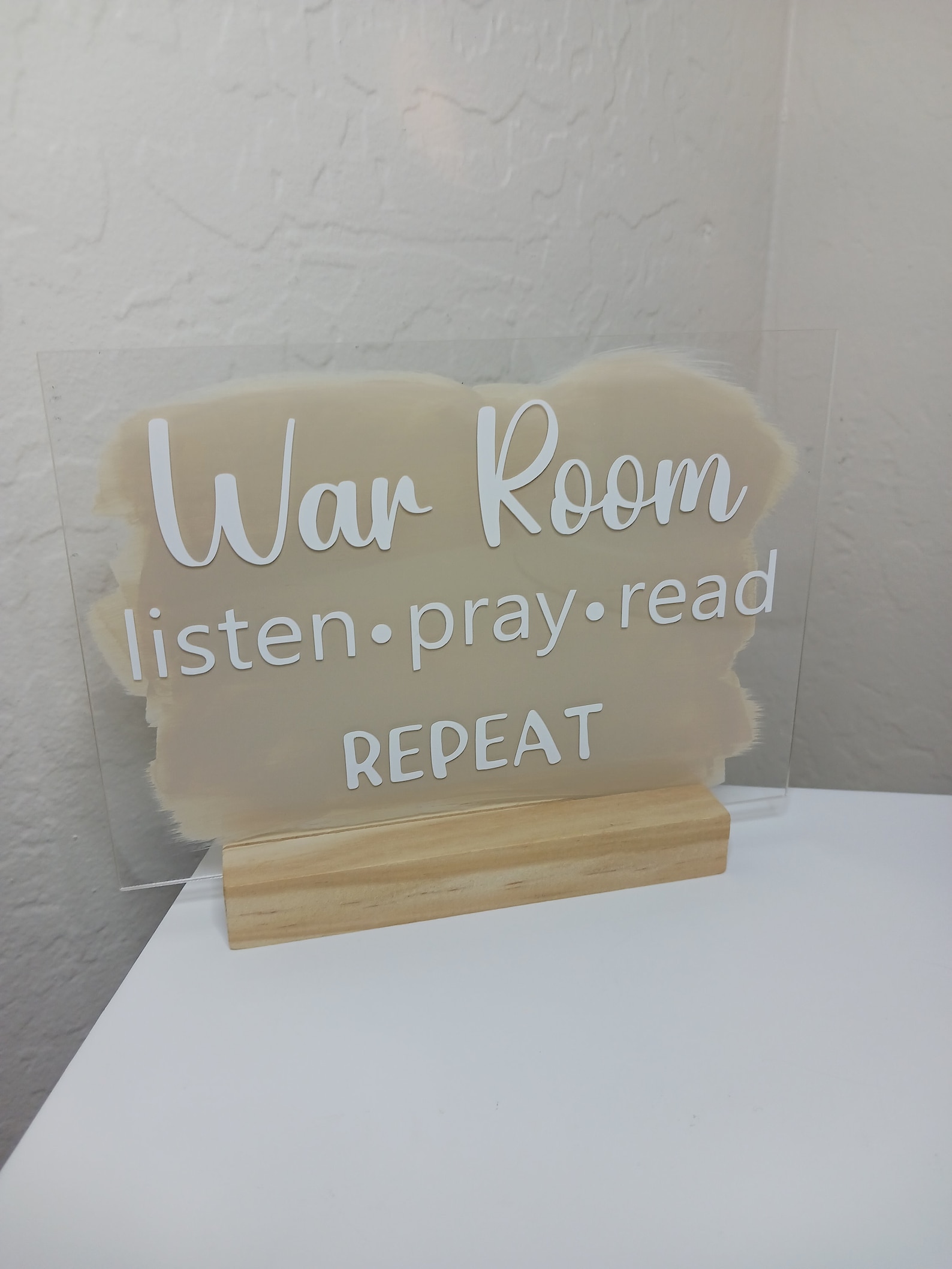 War Room Sign Acrylic Prayer Room Sign Christian Gift - Etsy