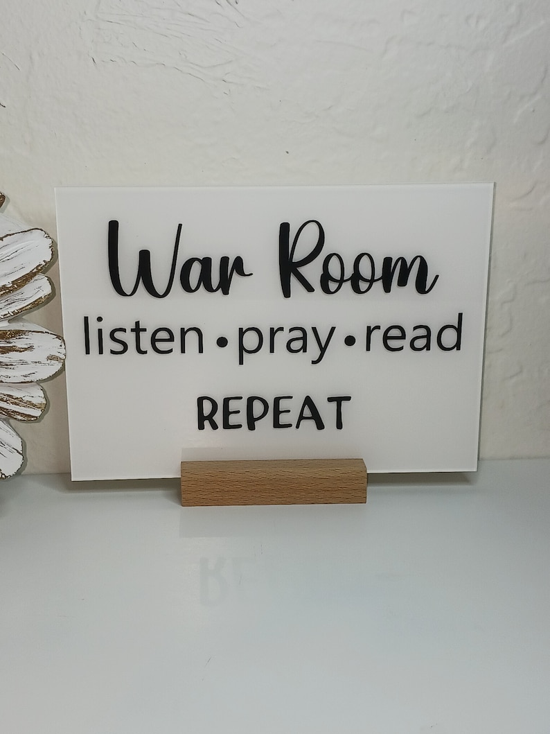 War Room Sign, Prayer Room Sign, Christian Decor, Gifts for Pastors ...