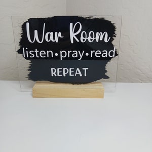 War Room Sign, Prayer Room Sign, Christian Decor, Gifts for Pastors ...