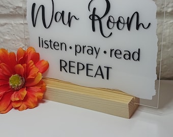 War Room Sign, Prayer Room Sign, Christian Decor, Gifts for Pastors ...
