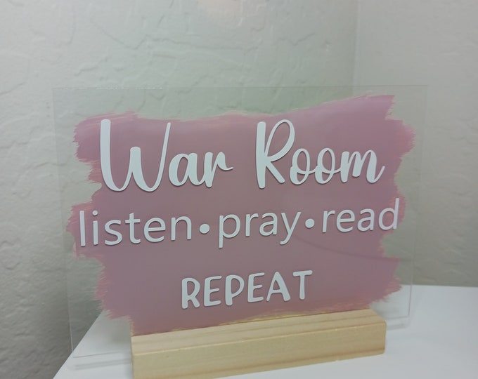 War Room Sign, Prayer Room Sign, Christian Decor, Gifts for Pastors ...