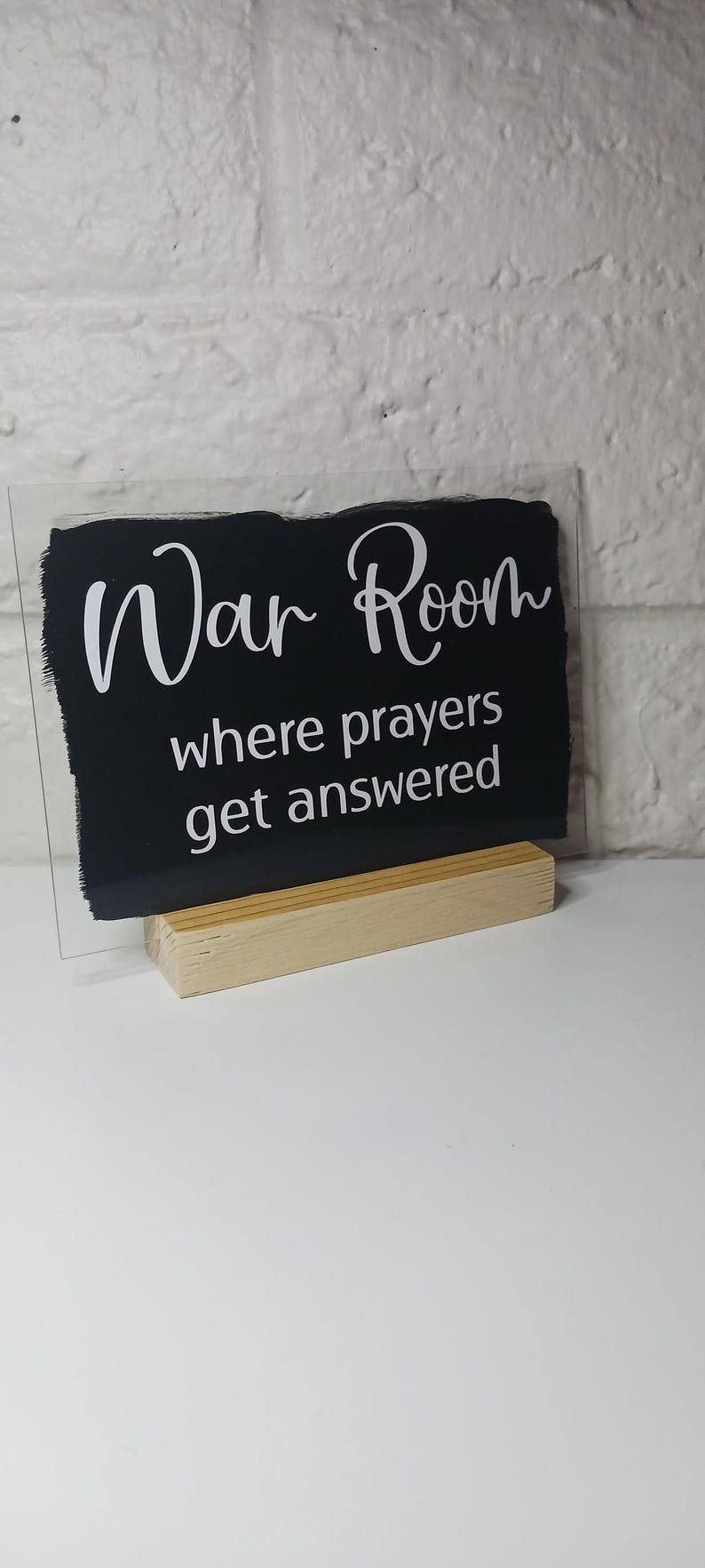 War Room Prayer Sign, Acrylic Christian Home Decor - Etsy