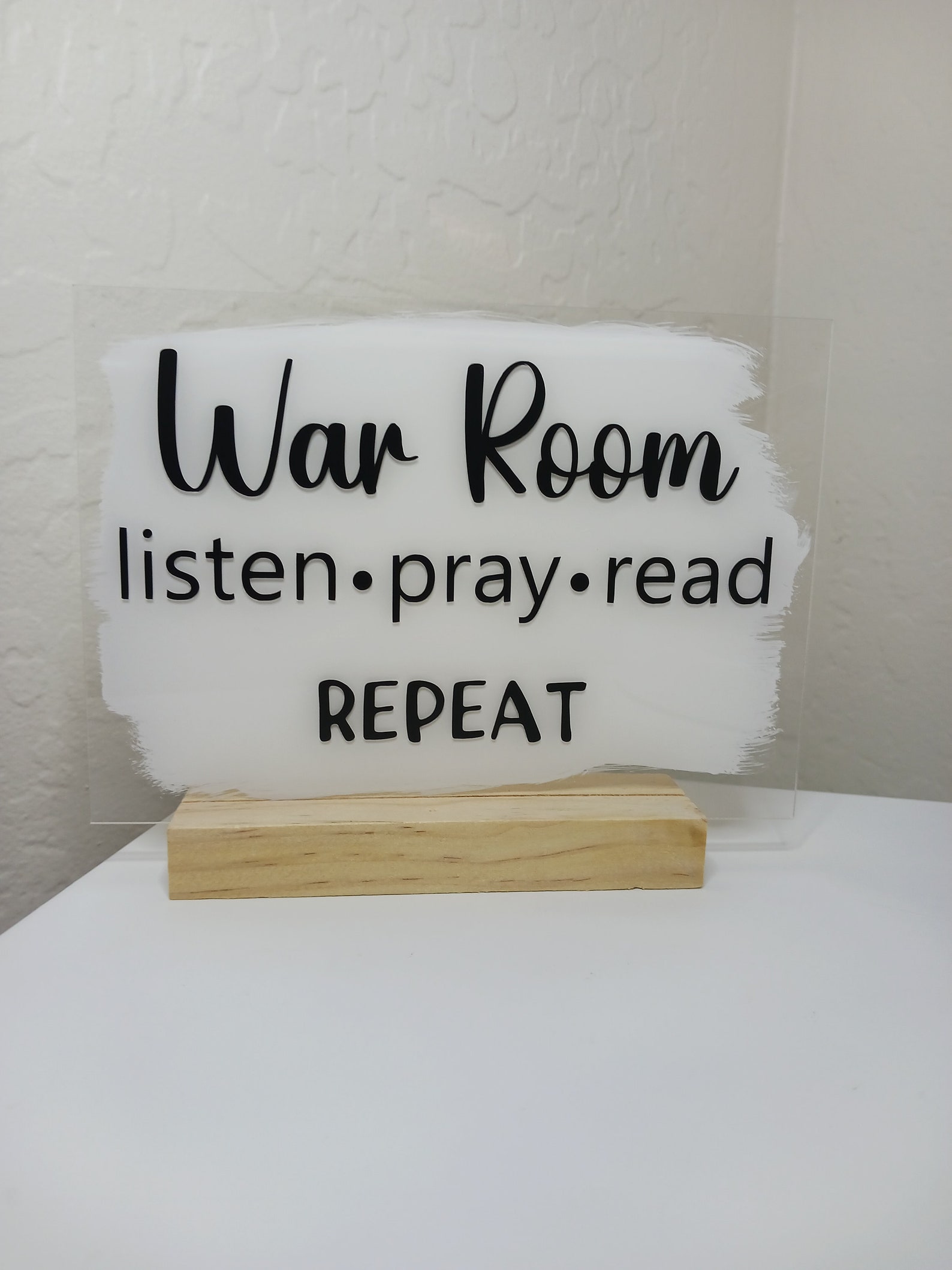 War Room Sign Acrylic Prayer Room Sign Christian Gift - Etsy