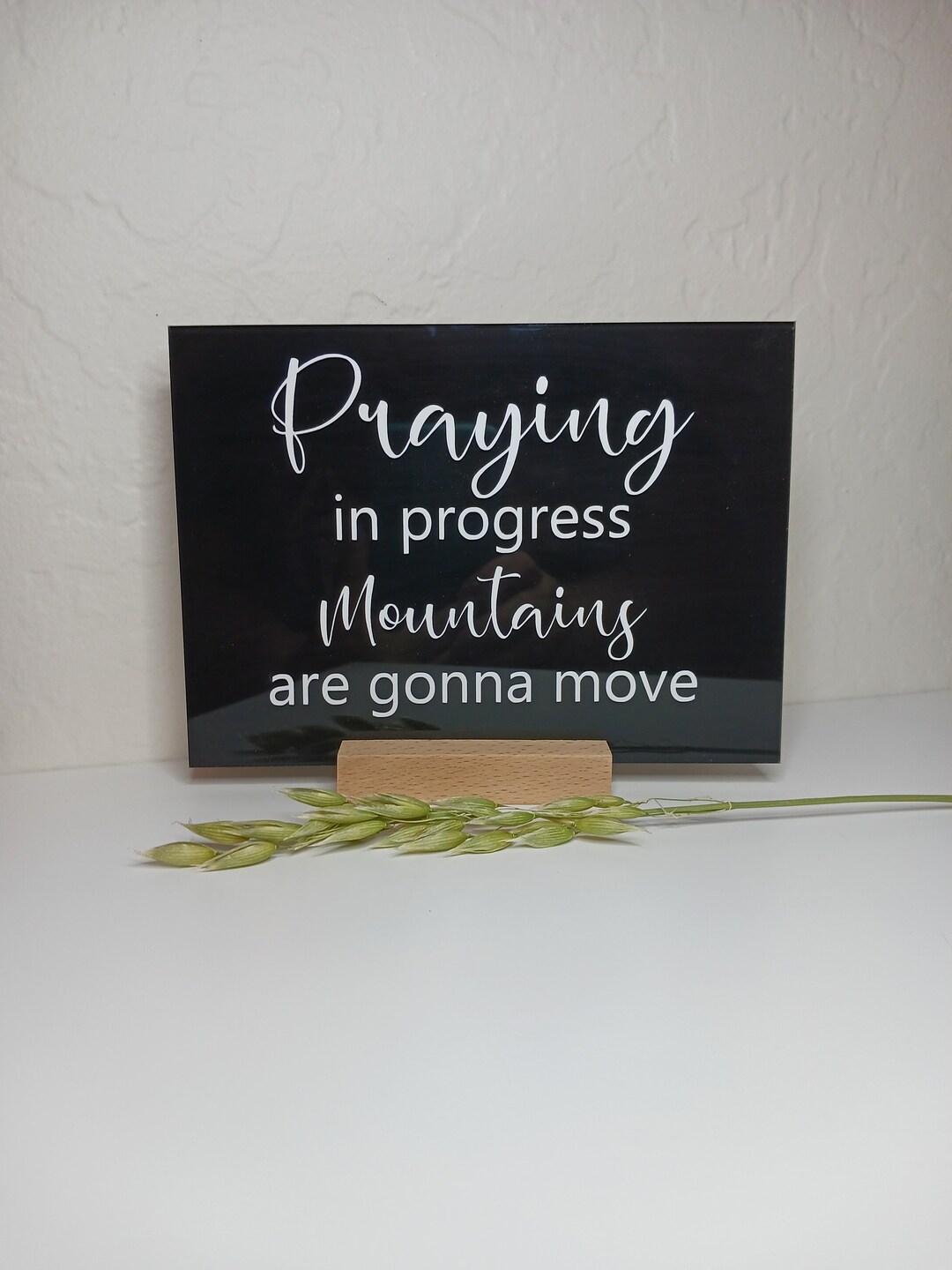 Praying in Progress Sign, War Room Sign, Christian Decor, Gifts for ...