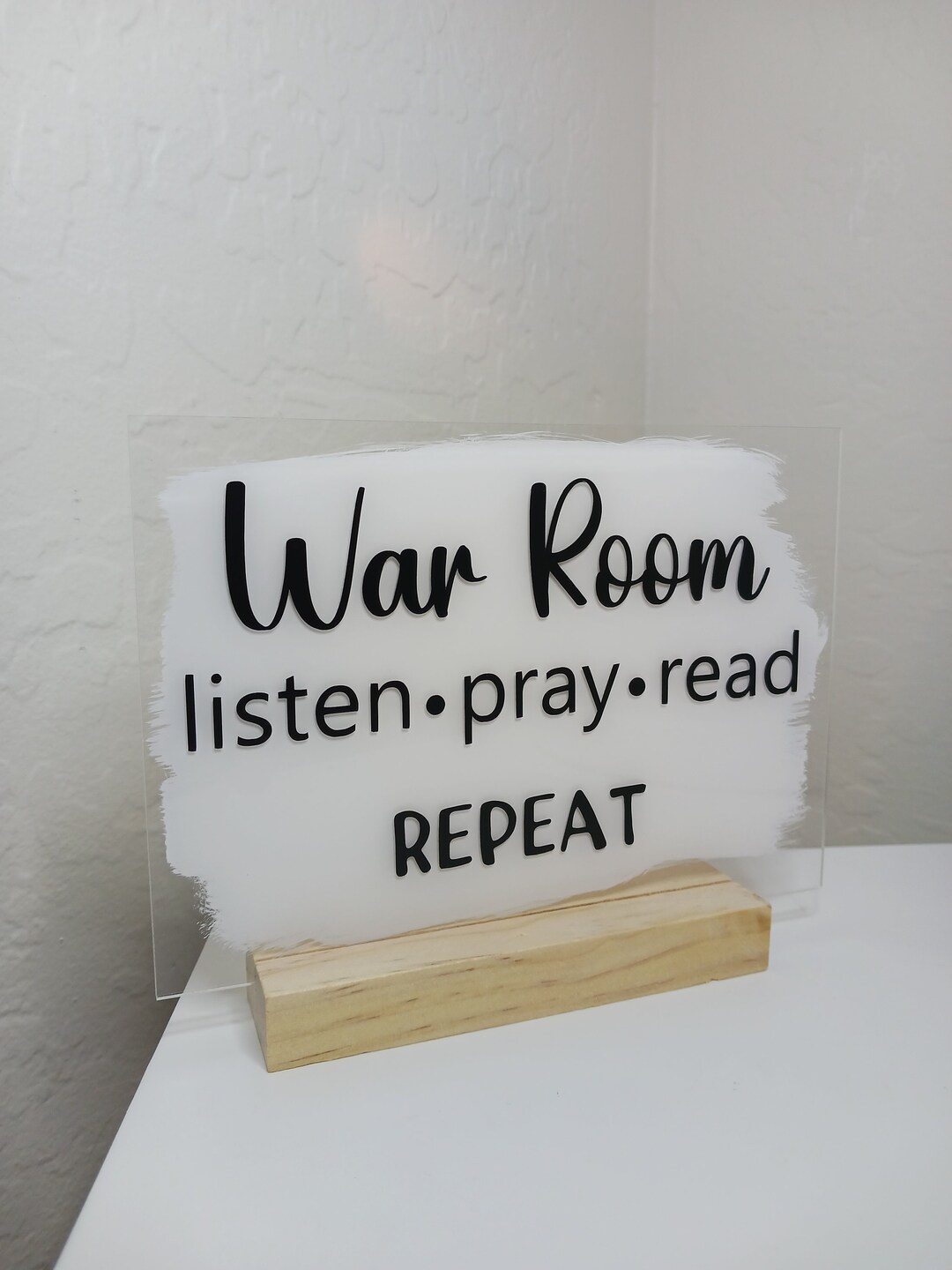 War Room Sign Acrylic Prayer Room Sign Christian Gift - Etsy