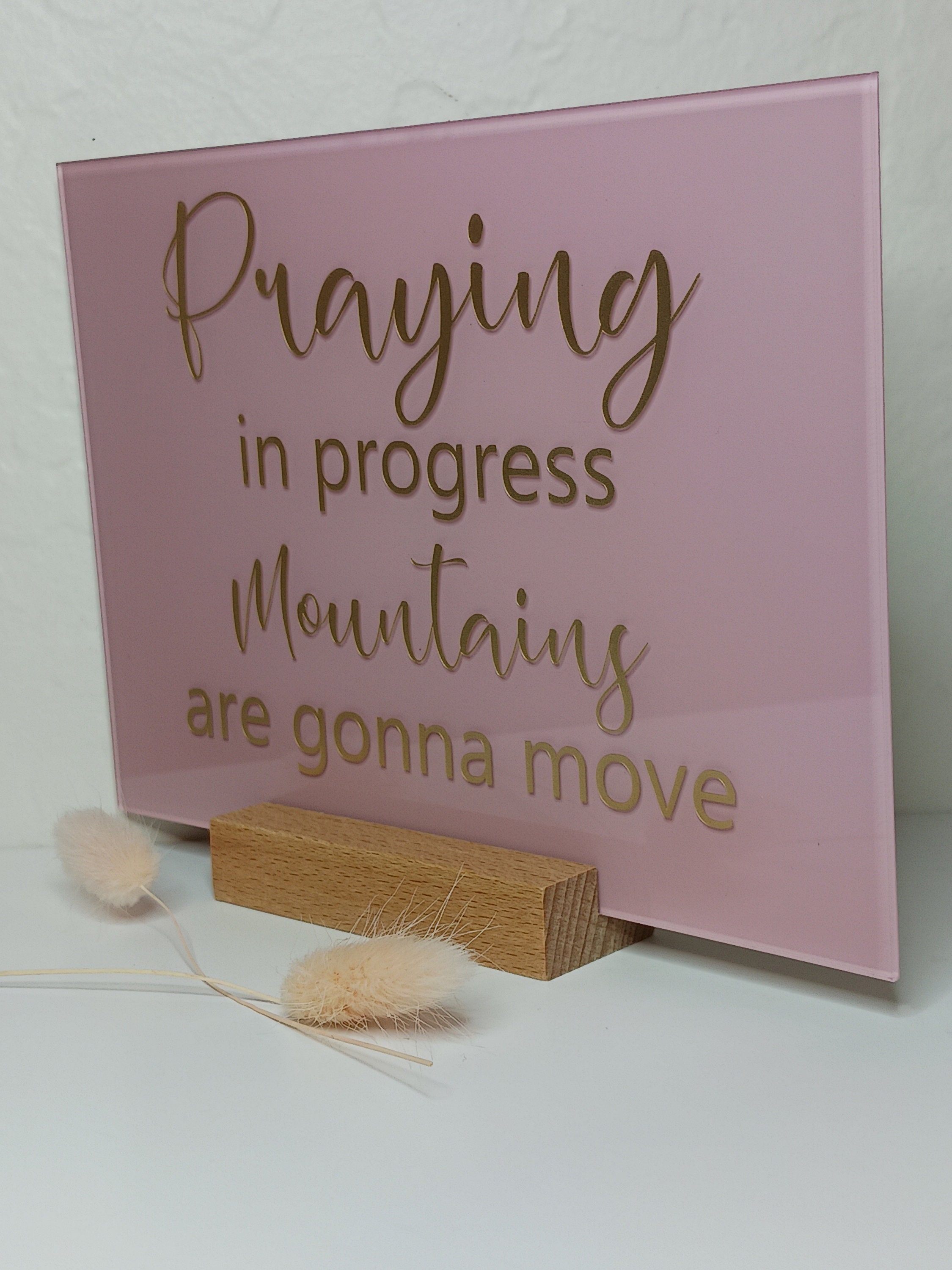 Praying in Progress Sign, War Room Sign, Christian Decor, Gifts for ...