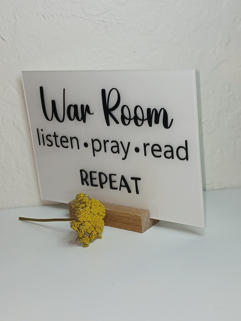 War Room Sign, Prayer Room Sign, Christian Decor, Gifts for Pastors ...