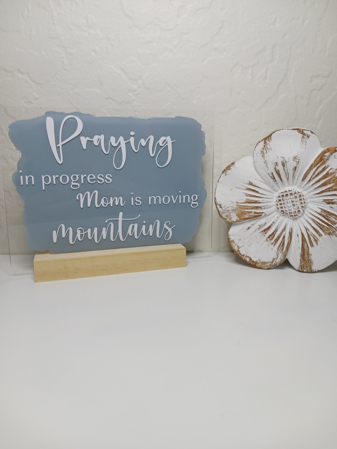 Praying in Progress Acrylic Prayer Room Sign, War Room Sign, Christian ...