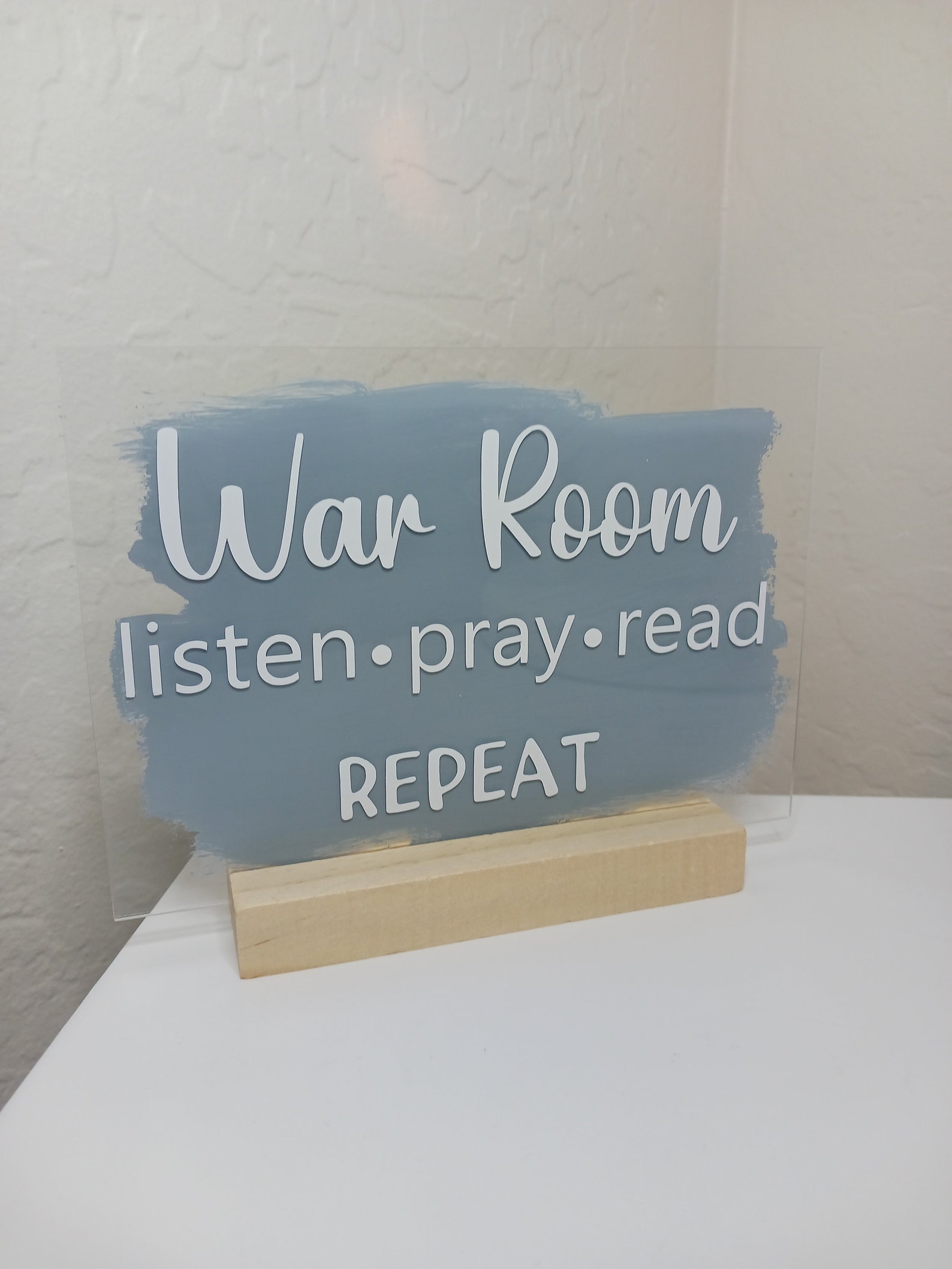 War Room Sign Acrylic, Prayer Room Sign, Christian Gift, Christmas Gift ...