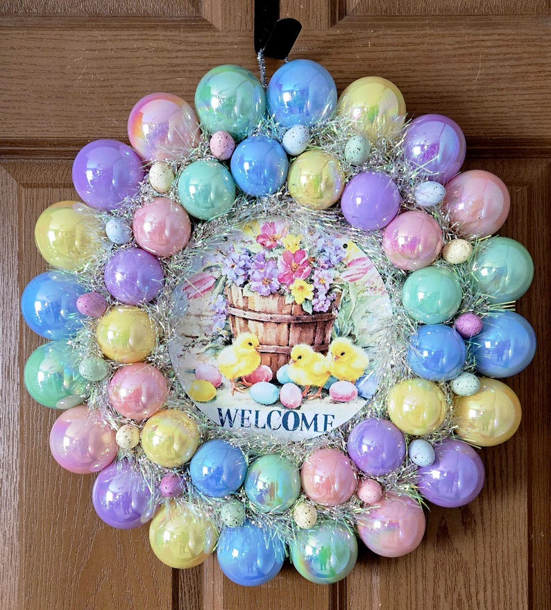 Easter Chicks Ornament Wreath - Etsy