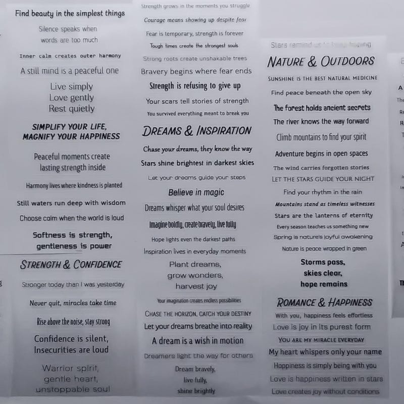 Letters Pet Tape Stickers - Etsy