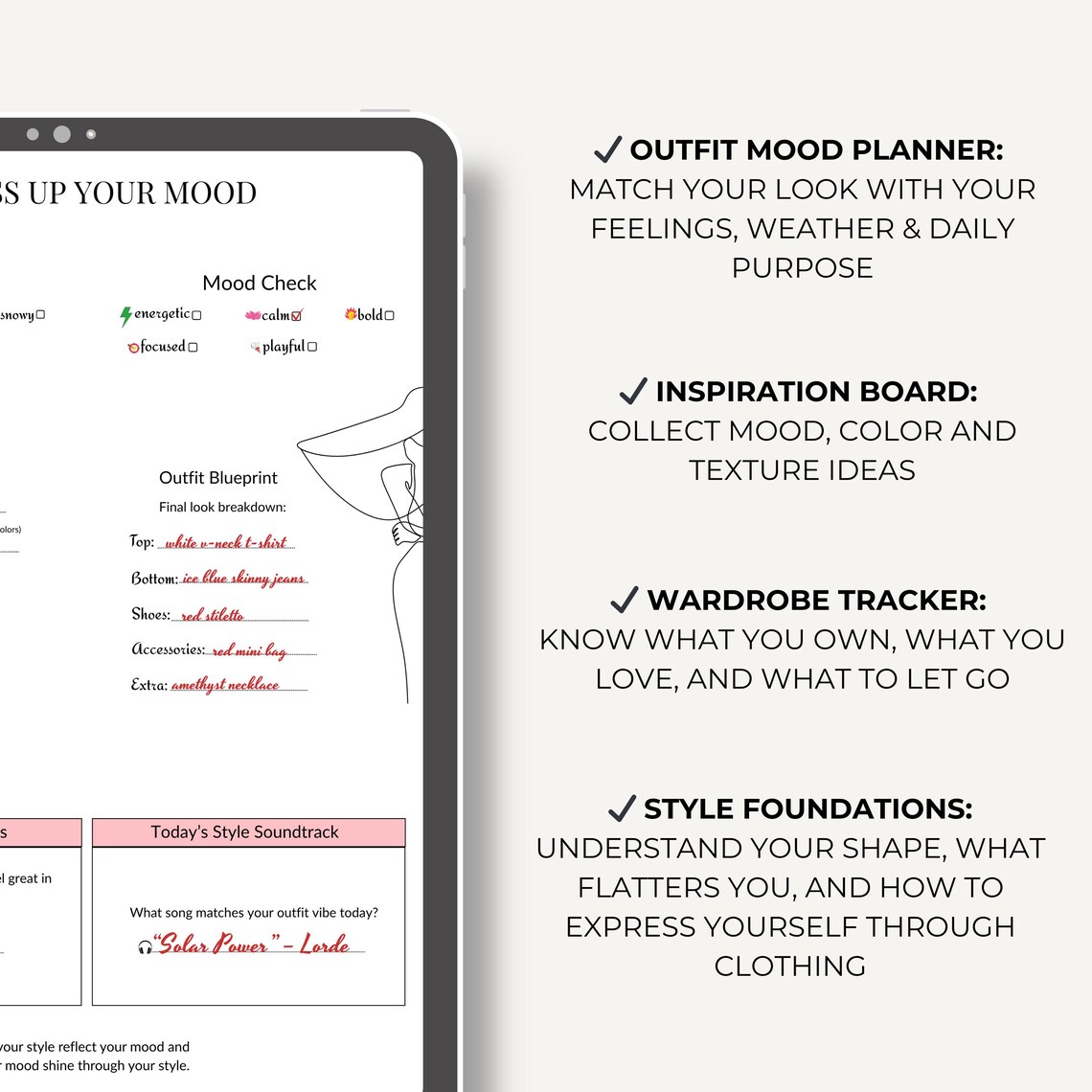 Style & Outfit Planner Printable | Personal Style Journal | Capsule ...