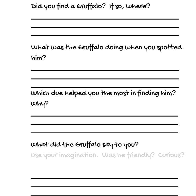 Gruffalo Finder Adventure Kit — Printable Nature Activity for Kids ...