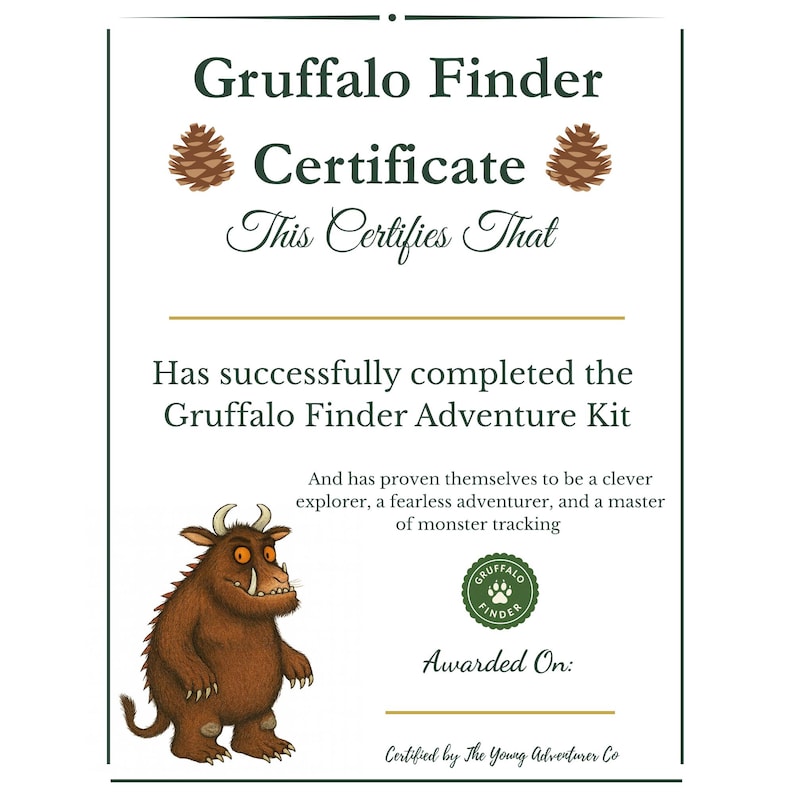Gruffalo Finder Adventure Kit — Printable Nature Activity for Kids ...