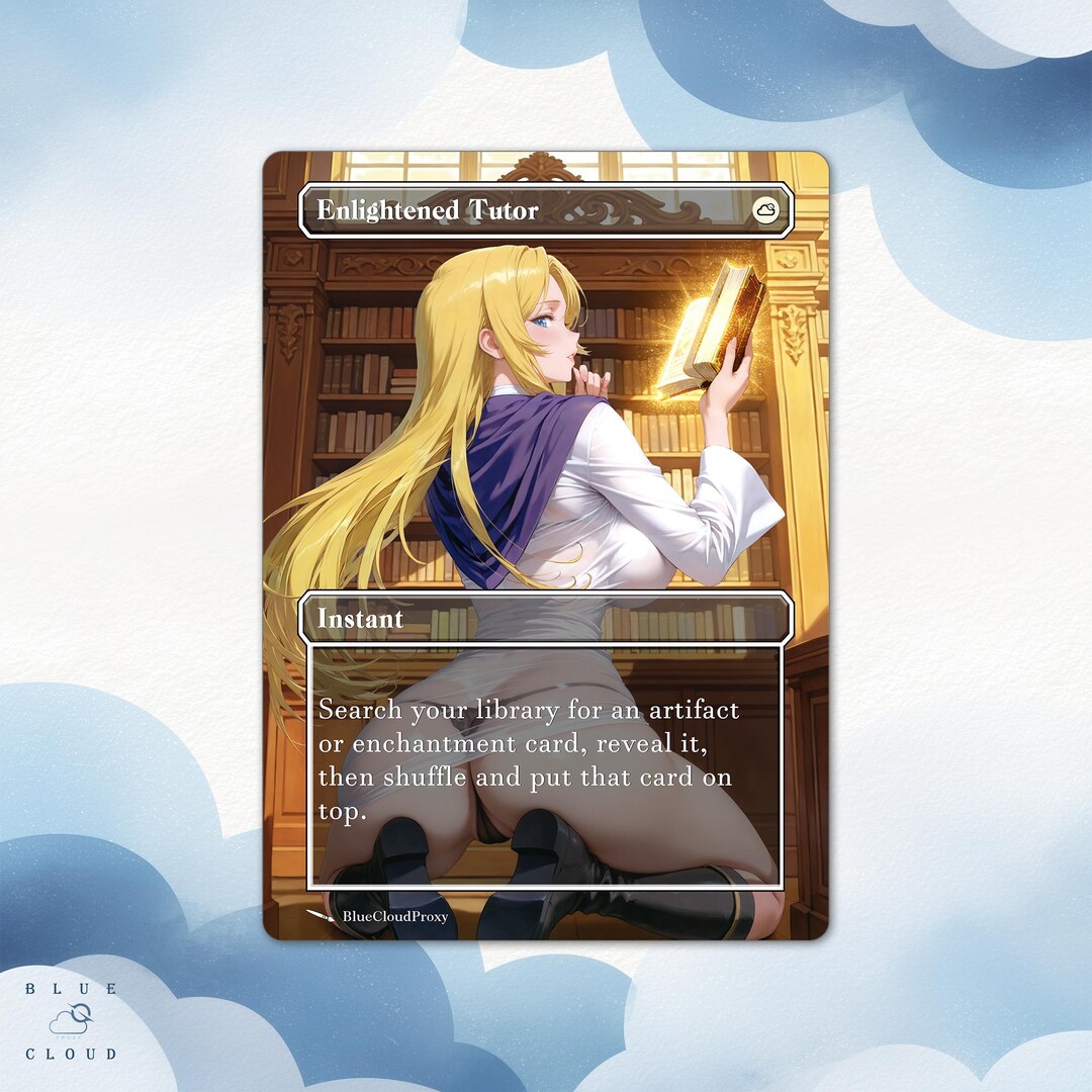 Enlightened Tutor Anime Waifu Proxy Card: EDH Custom Card - Etsy