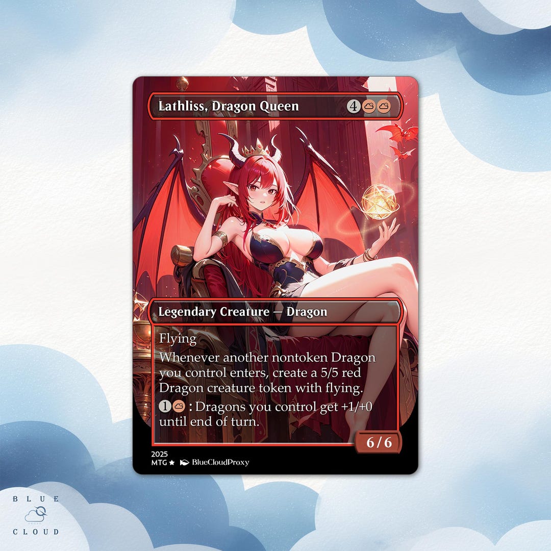 Dragon Tempest Anime Waifu Proxy Card: EDH Commander MTG Gift - Etsy