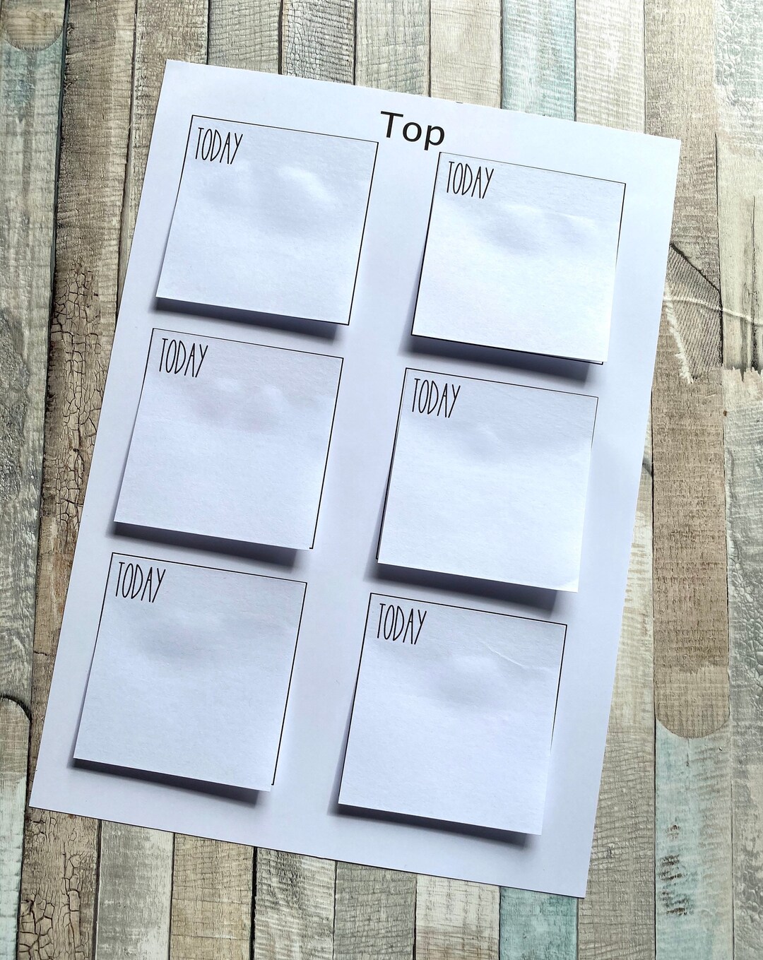 Simple Farmhouse TODAY Rae Dunn Inspired PRINTABLE Sticky Notes - Etsy
