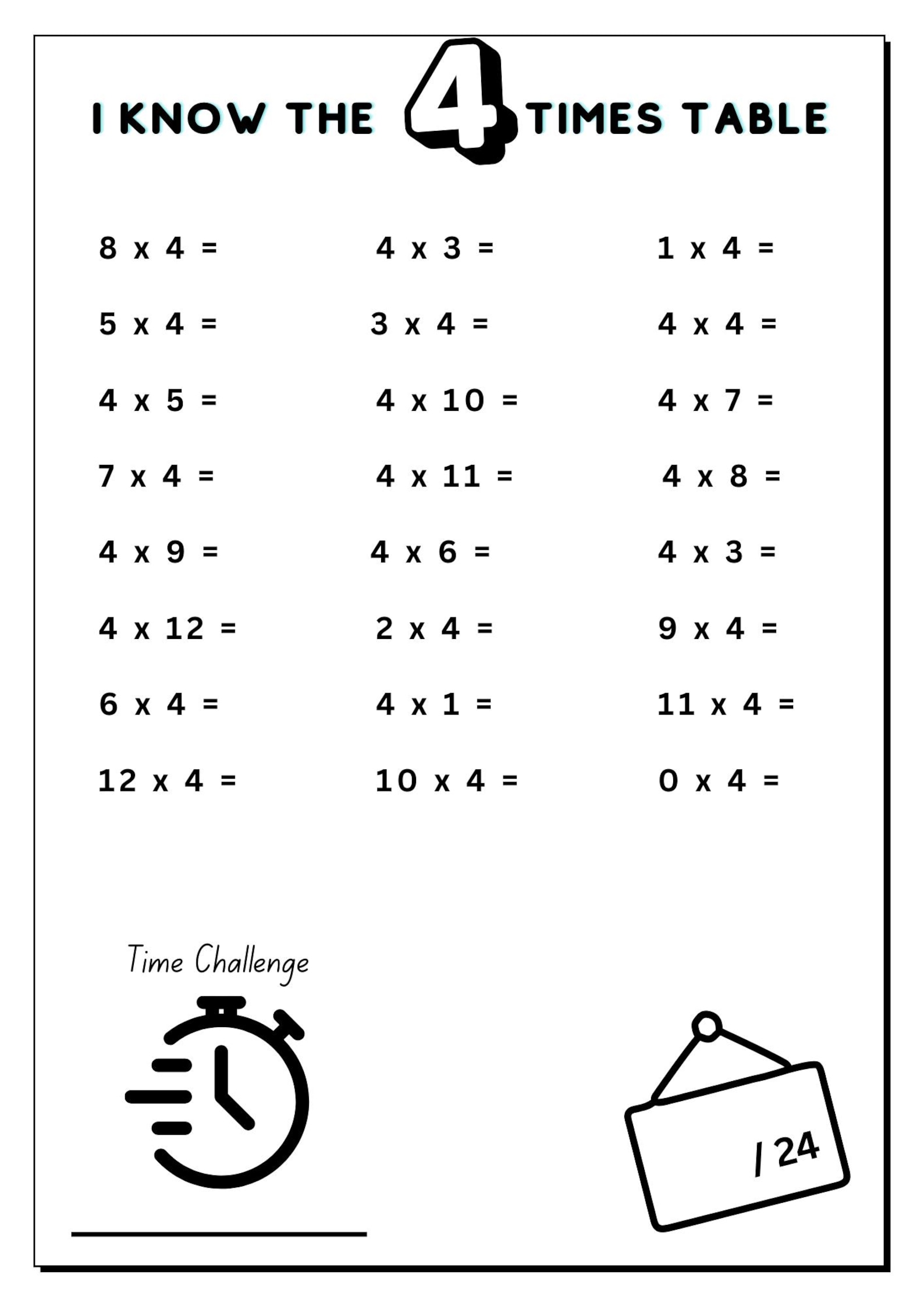 Multiplication Practice Worksheets: Times Tables Drills 2-10 (PDF ...