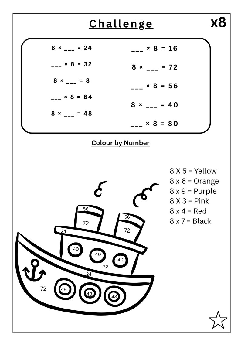 Multiplication 3 Workbook Bundle – Printable Times Table Activities for ...