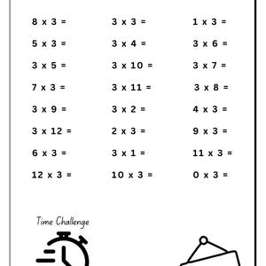 Multiplication Practice Worksheets: Times Tables Drills 2-10 (PDF ...