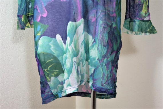 KENZO Jungle Sheer Mesh See Through Green Long SLeeve… - Gem