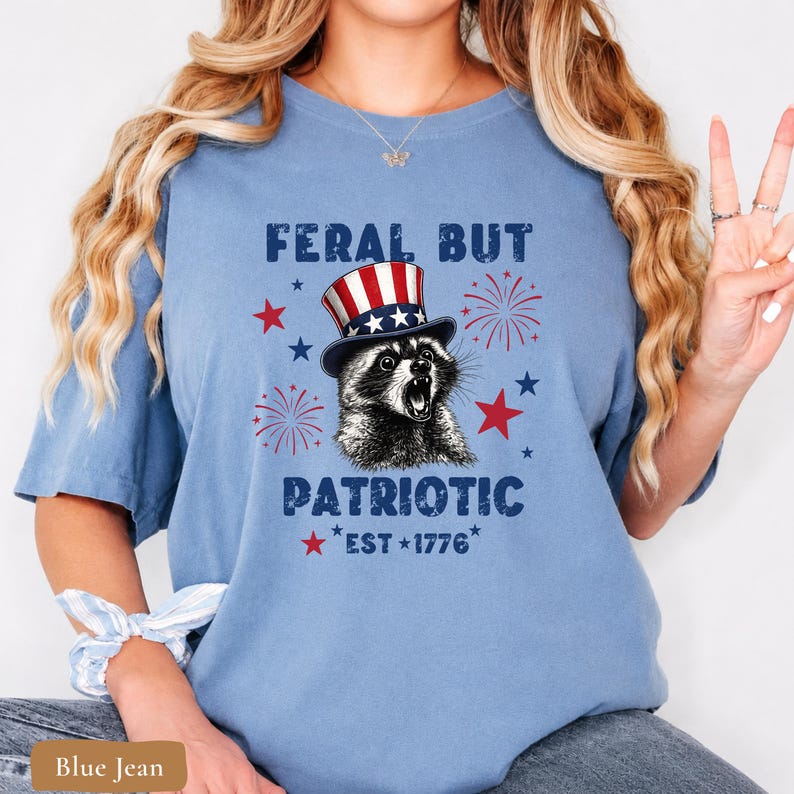 4th of July Shirt, Patriotic Raccoon Shirt, Raccoon Meme Shirt, America ...