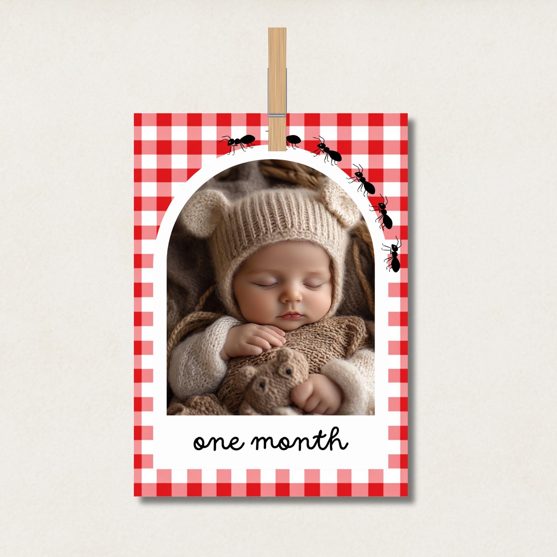 Ants Go Marching 1st Birthday Photo Banner Template: Picnic Theme ...