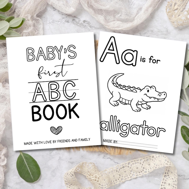 My First Alphabet Colouring - Etsy