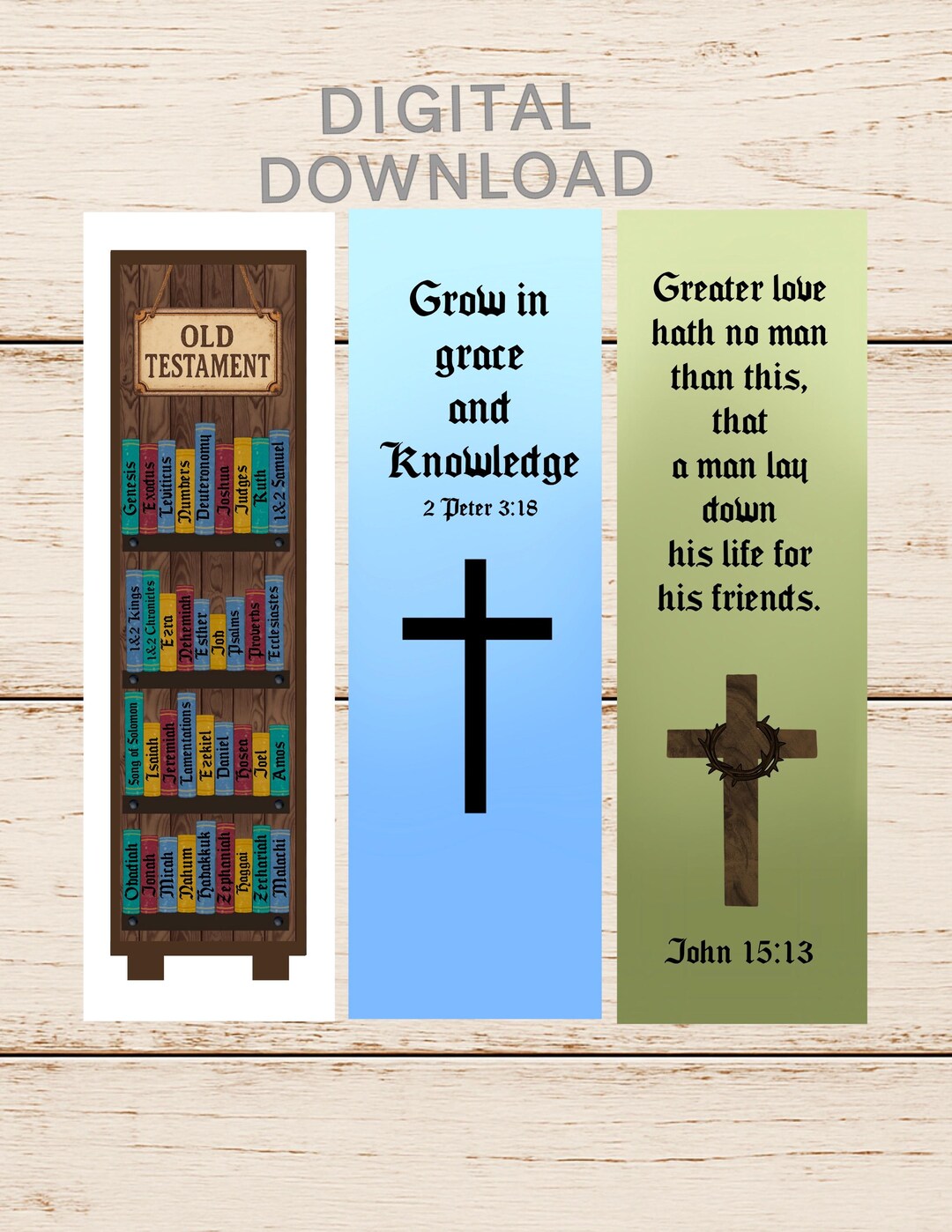 Printable Bible Verse Bookmarks: Christian Scripture Gift Set (digital ...