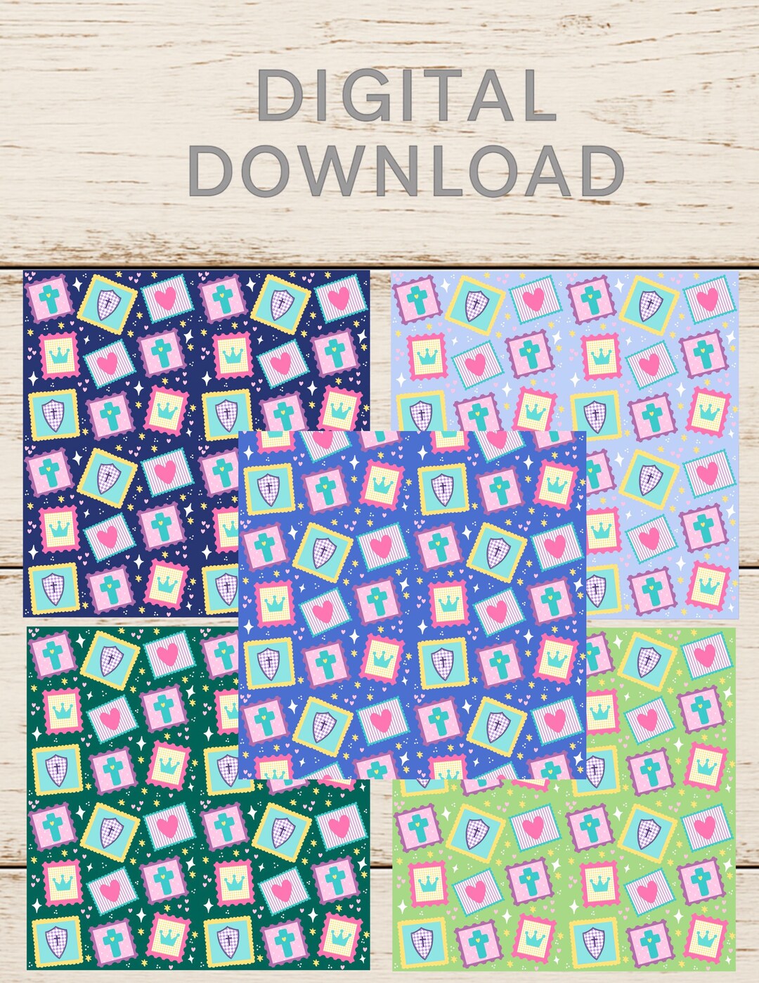 Armor of God Stamps Christian Seamless Pattern - Etsy