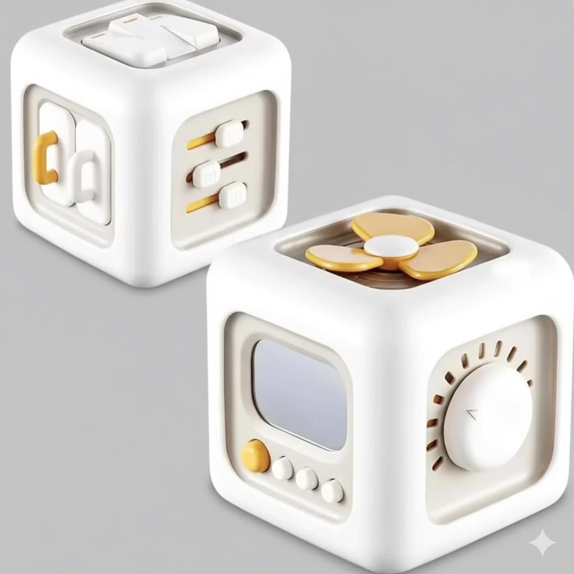 Baby Sensory Cube | 6-in-1 Activity Toy | Christmas Baby Gift - Etsy