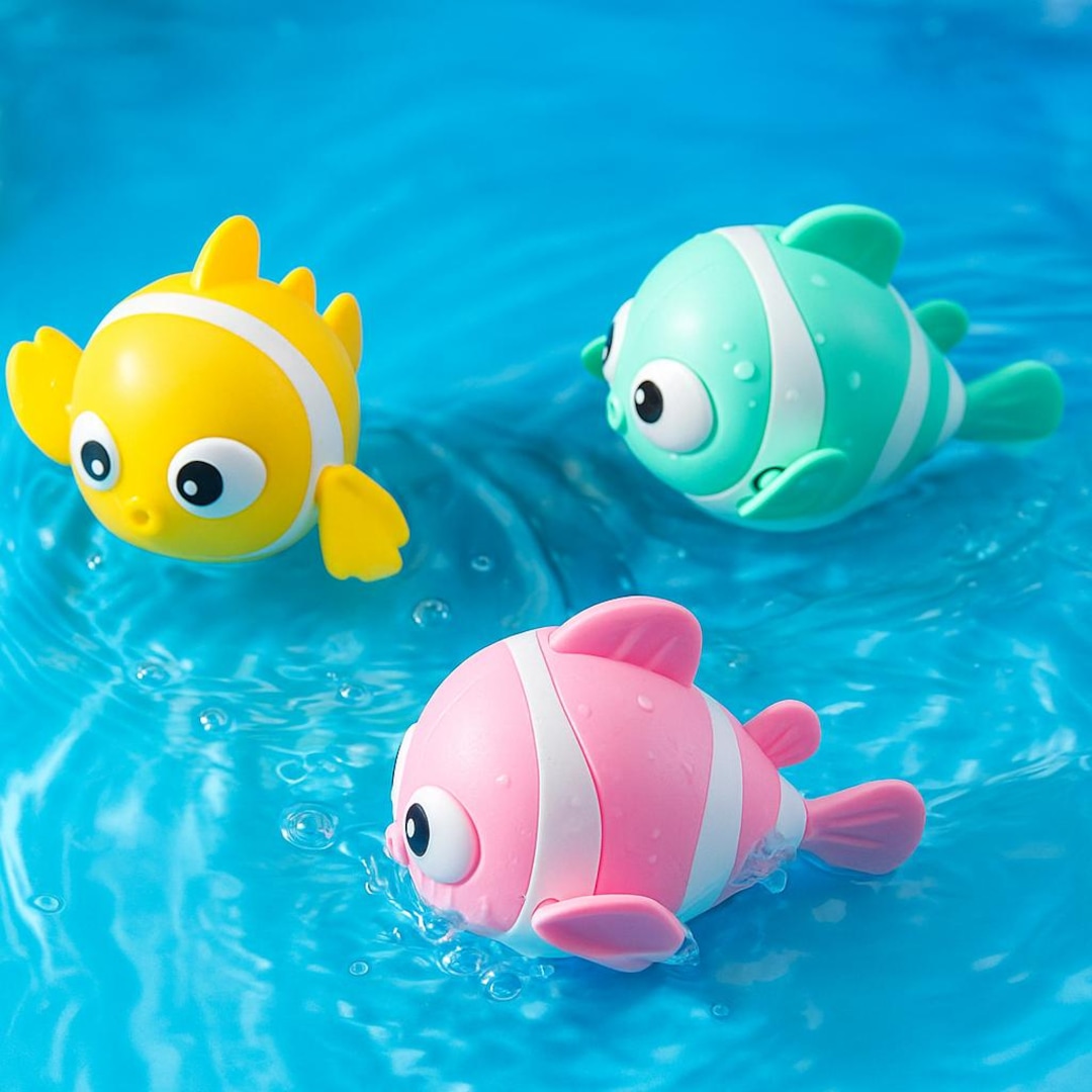 Swimming Fish Bath Toy – Adorable Floating Wind-up Toy for Toddlers - Etsy