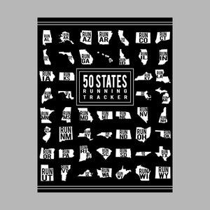 50 States Running Tracker Digital Download PDF File - Etsy