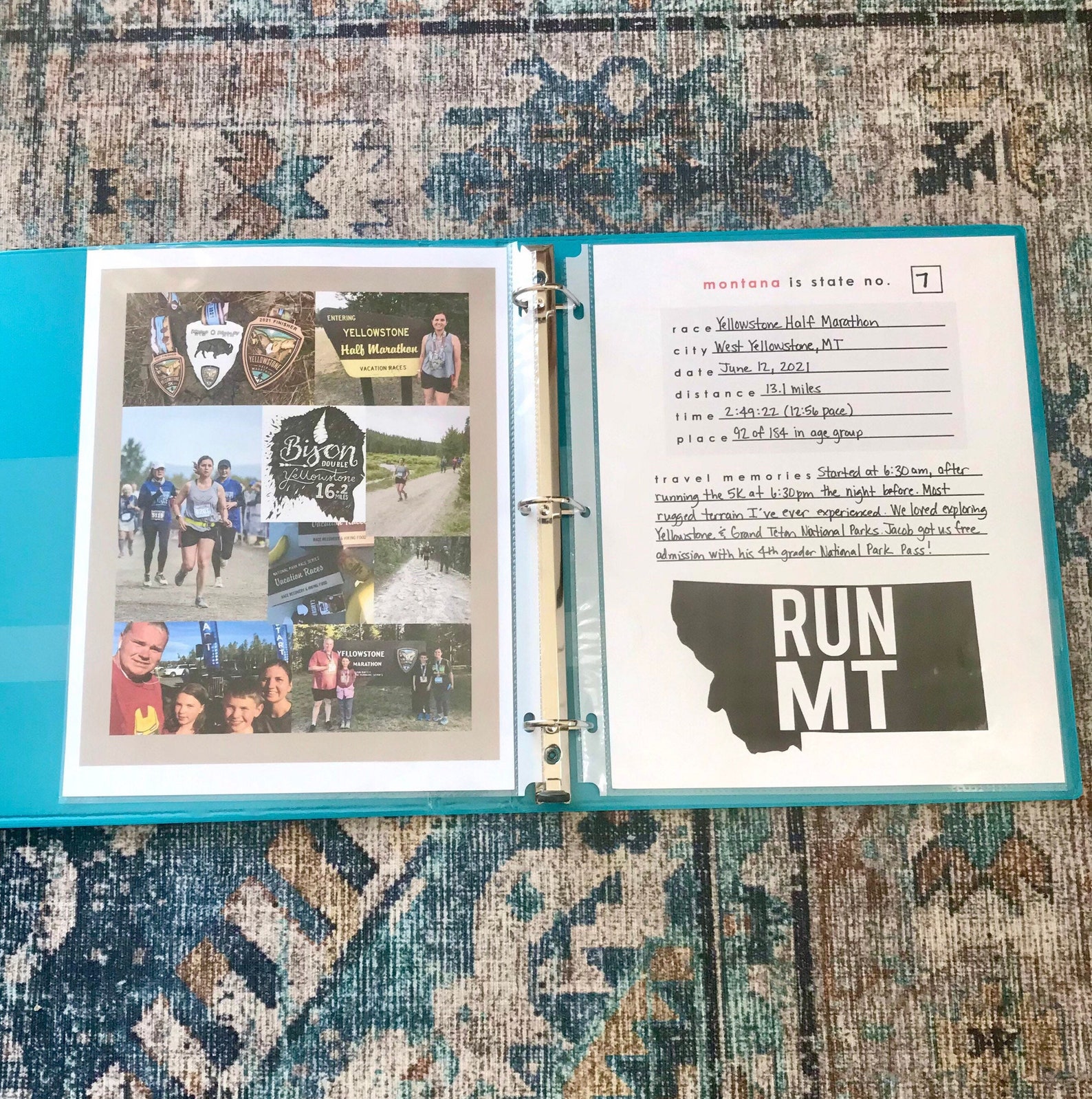 50 States Running Tracker Digital Download PDF File - Etsy