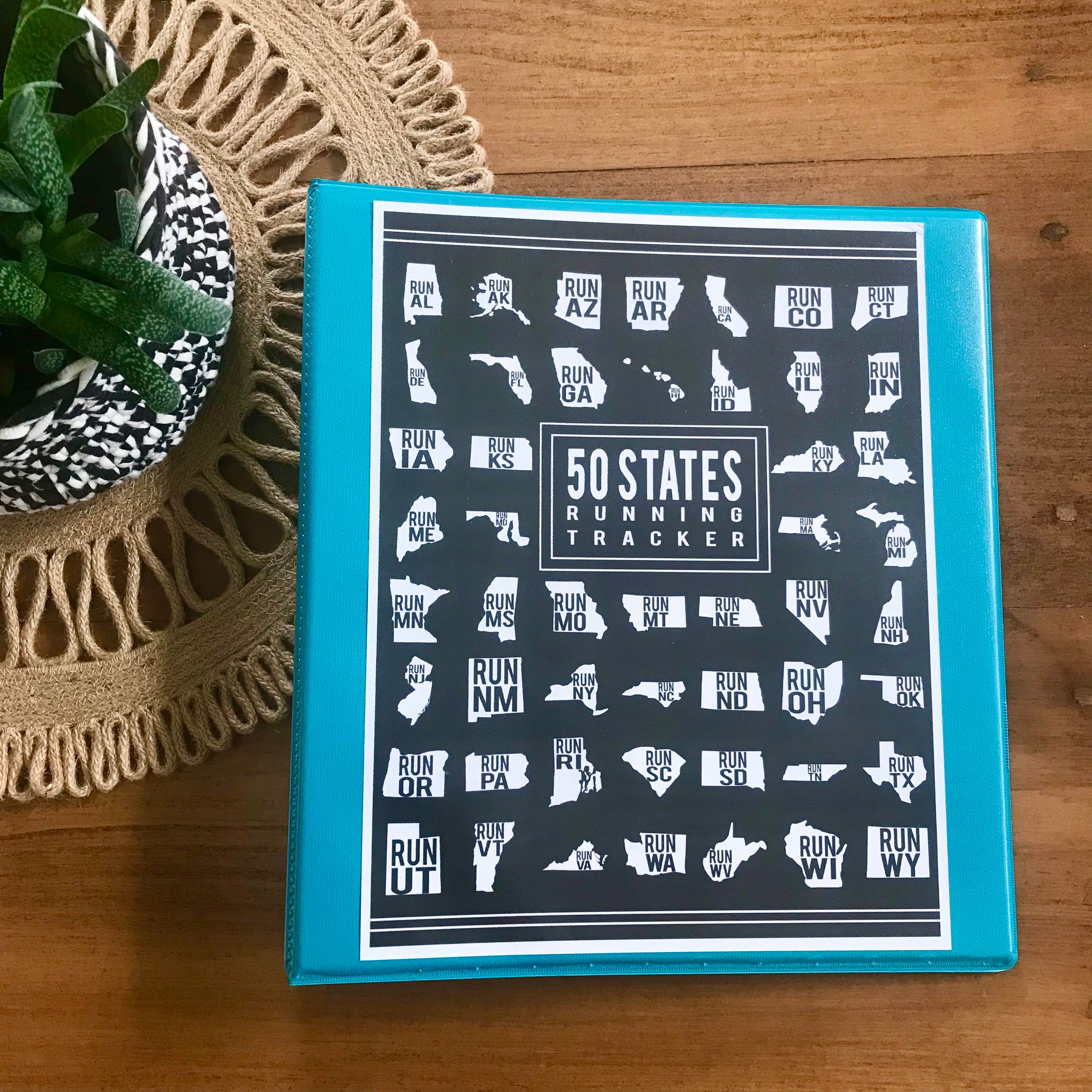 50 States Running Tracker Digital Download PDF File - Etsy