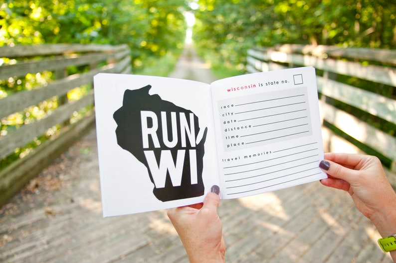 50 States Running Journal Keepsake Book - Etsy